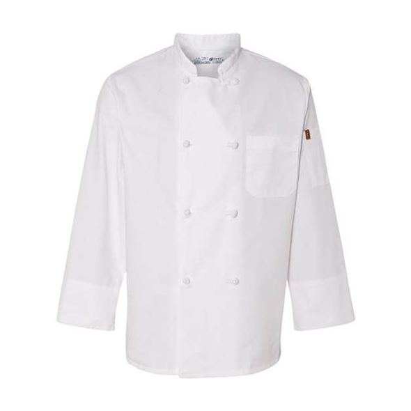 Chef Designs | Eight Knot Button Chef Coat with Thermometer Pocket: 1 ...