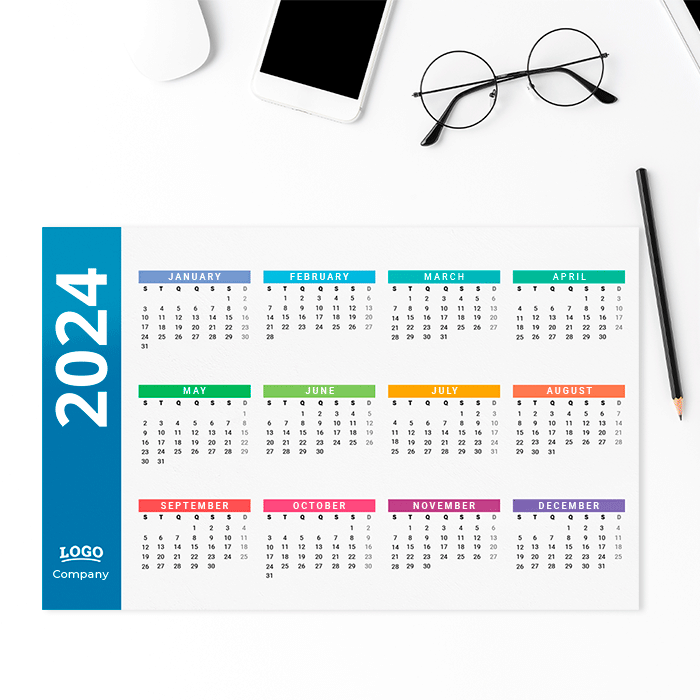 250 Desk Pad Calendars: $125.38 | Desk Pad Calendars | BIZAY