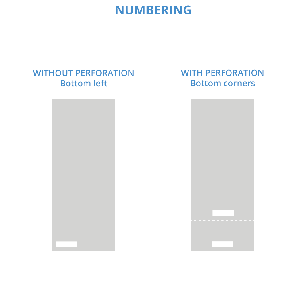 event ticket dimensions