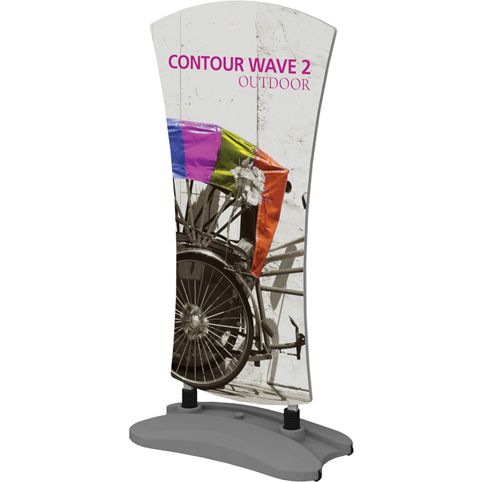 Contour Outdoor Sign Wave 2 - Plate Base | BIZAY